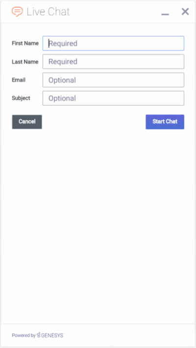 WebChat - Genesys Documentation